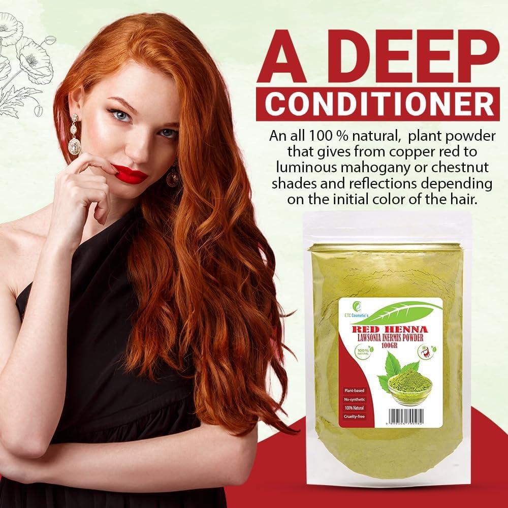 100g Red Henna Lawsonia Inermis Powder - Natural Hair Dye | Buy Now ...