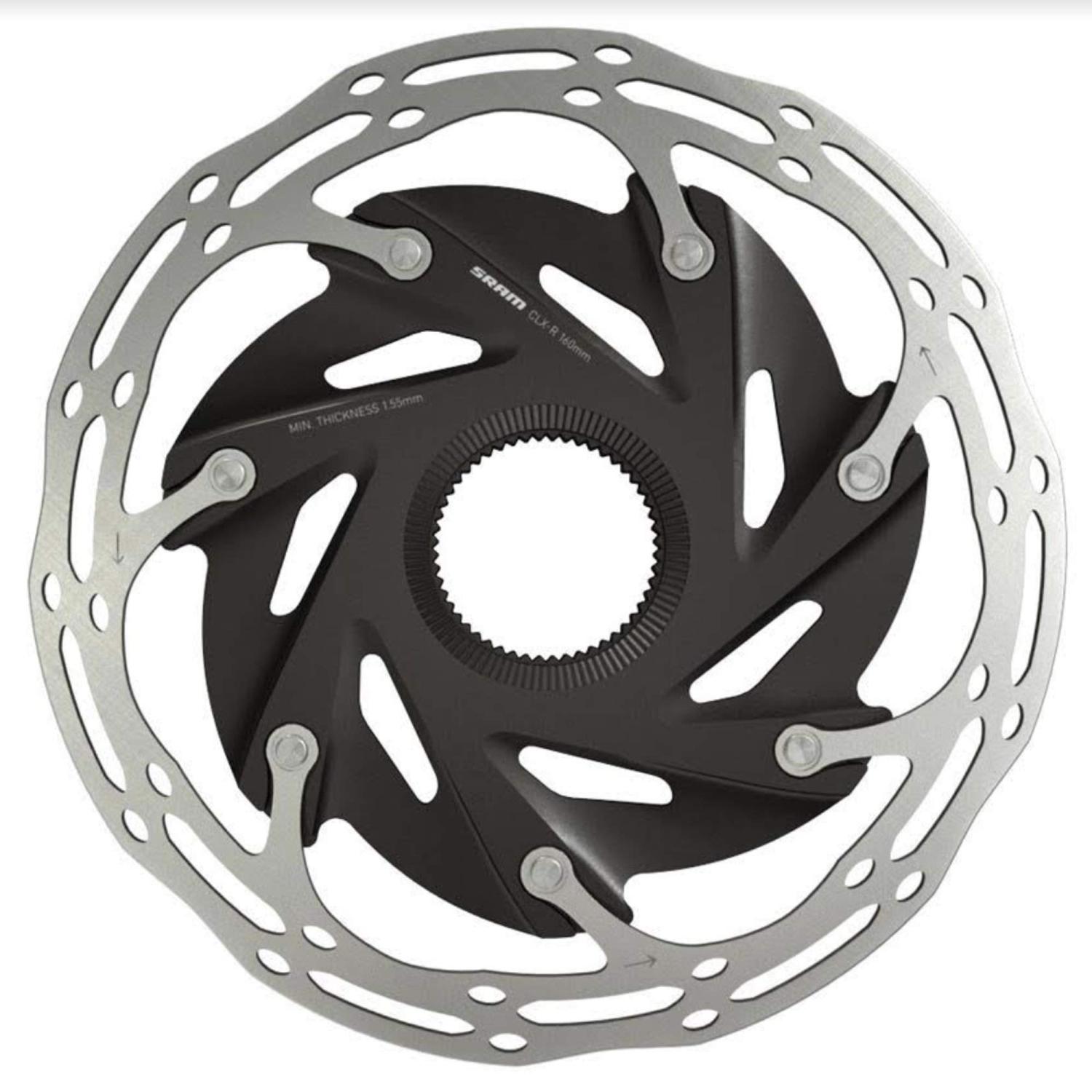 SRAM CenterLine XR Disc Brake Rotor 160mm - Center Lock Black/Silver ...