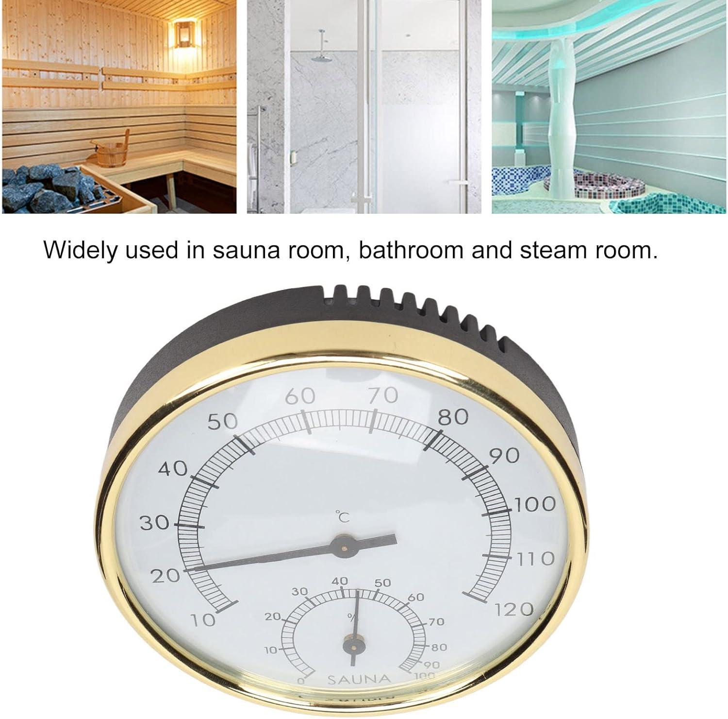 Premium Stainless Steel Sauna Thermometer & Hygrometer - Wall-Mounted ...