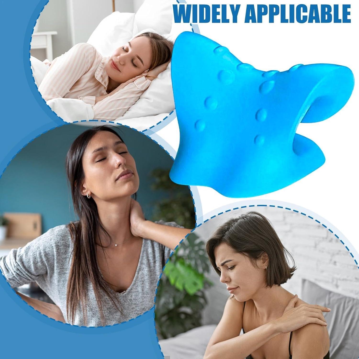Neck Stretcher Pillow - Ergonomic Soft Neck Stretch Hump - Neck ...