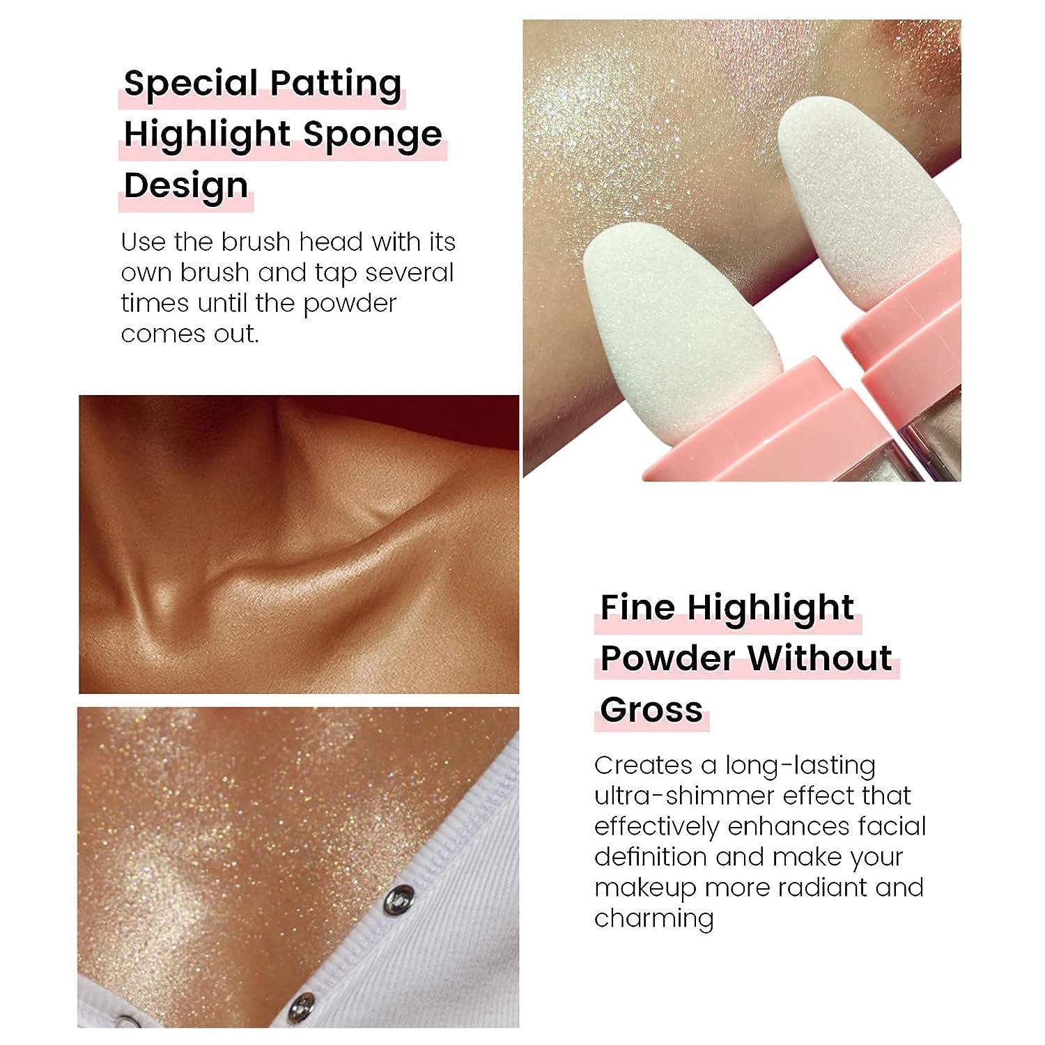 Polvo De Hadas Highlighter Stick - Shimmer Face & Body Glitter Makeup ...