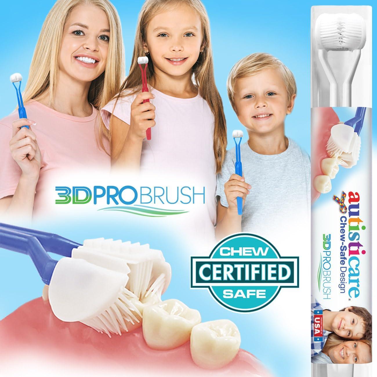 Autisticare Sensory 3-Sided Toothbrush - Extra Soft | Fast, Easy & Fun ...