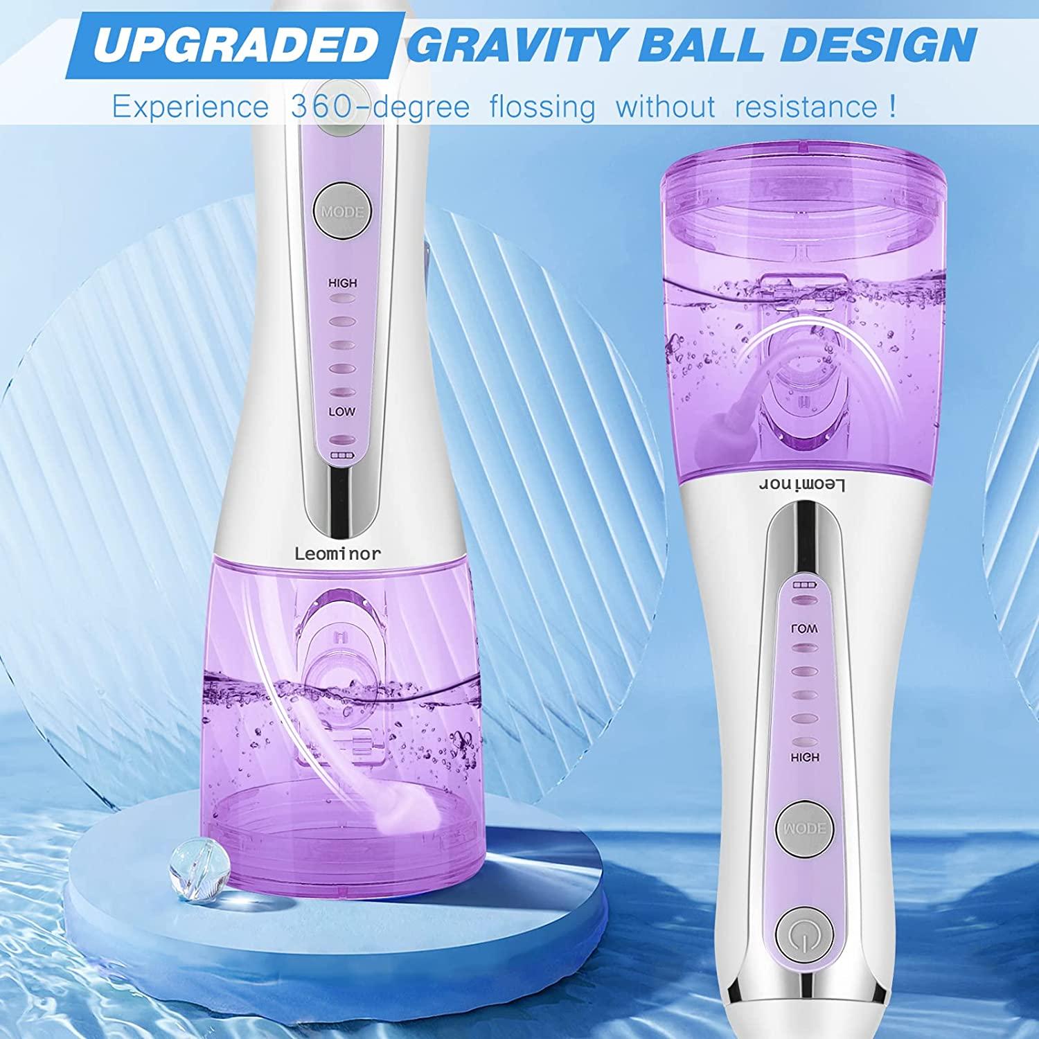 Leominor Cordless Water Flosser - Professional Oral Irrigator 2021 ...