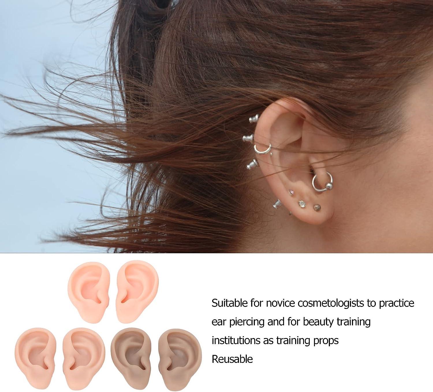 3 Pairs Reusable Soft Silicone Human Ear Models | Artificial Ear Model ...
