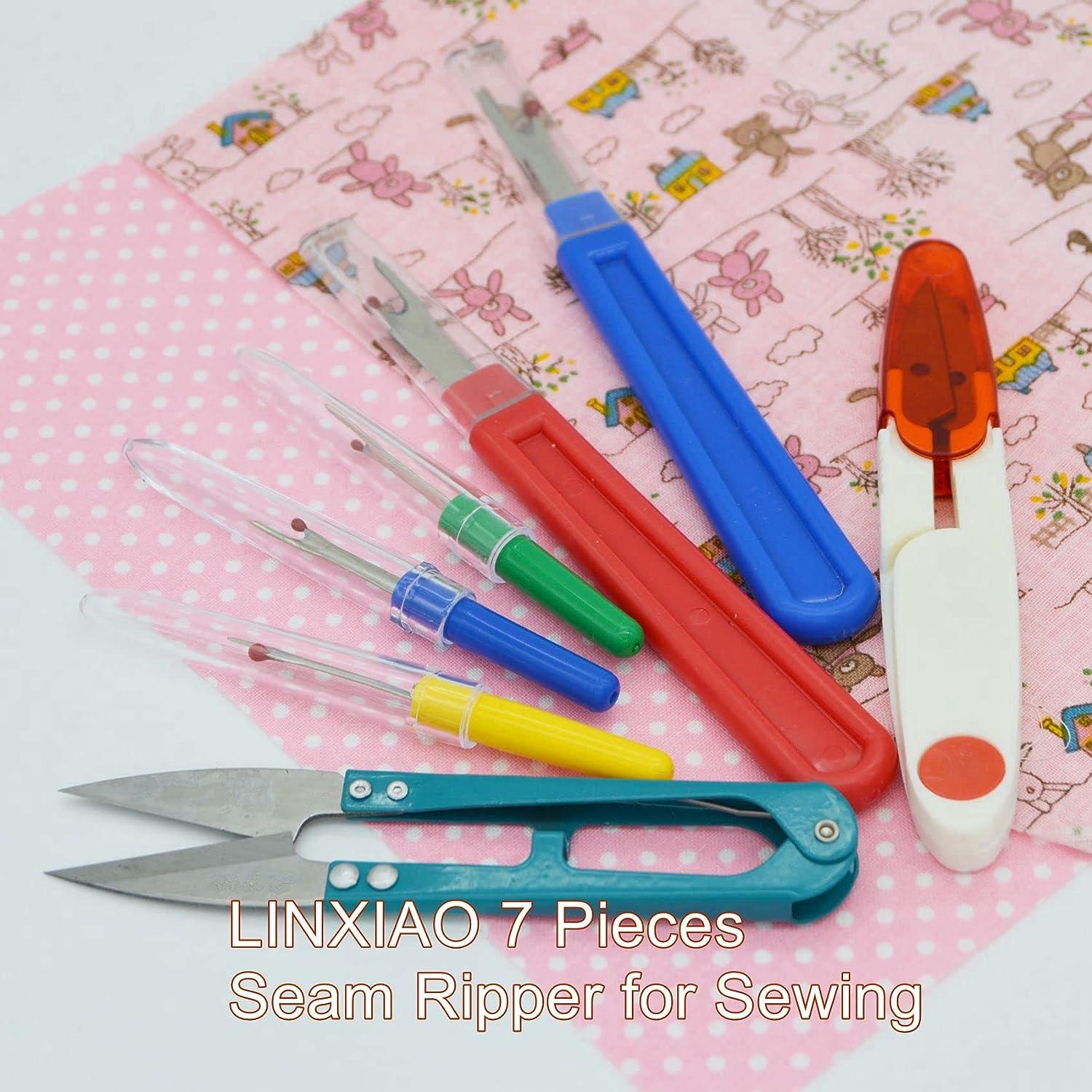 7-Piece Seam Ripper Thread Remover Kit with Scissors - Handy Sewing ...