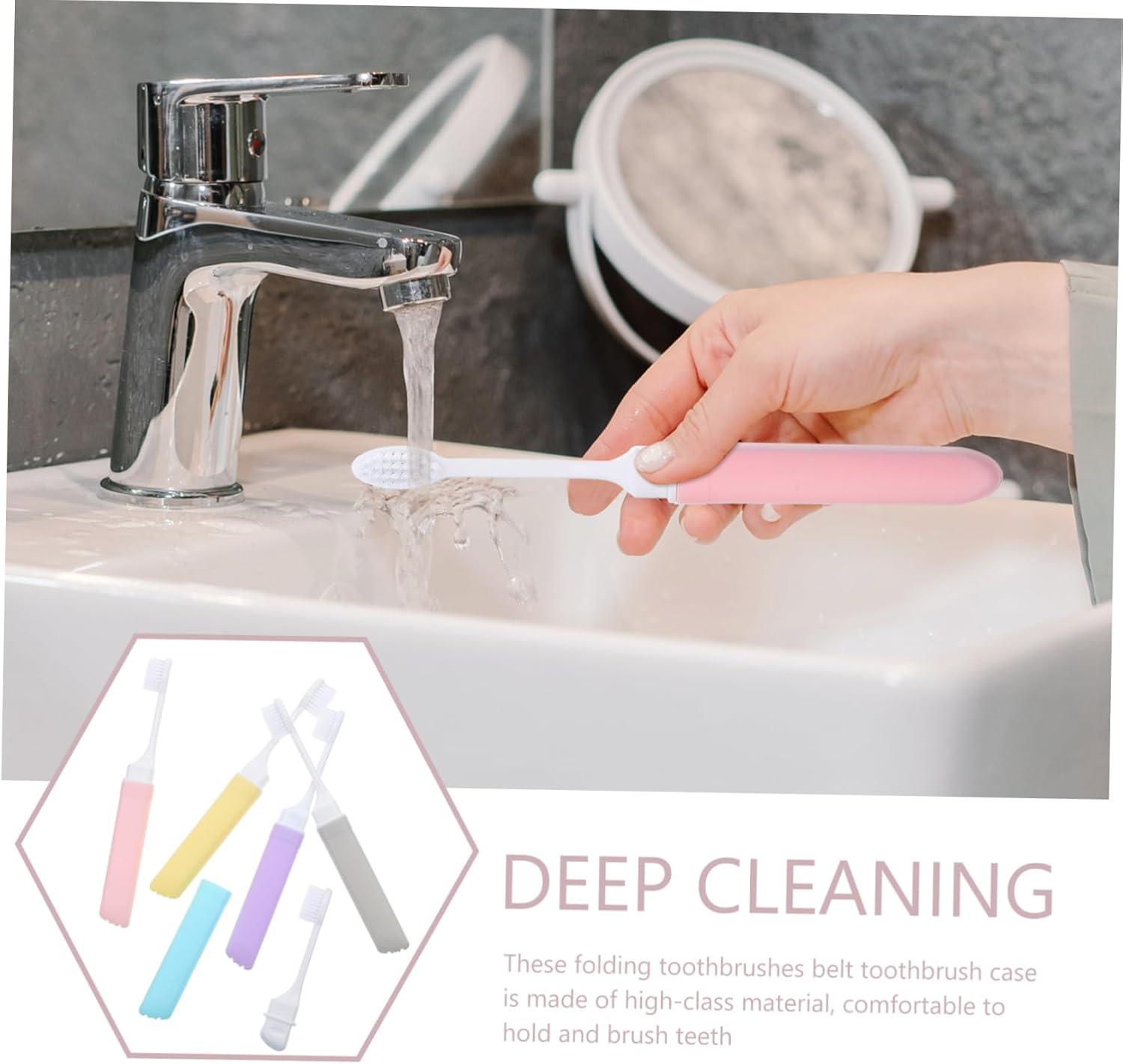 Gatuida Foldable Travel Toothbrush - Large Pack for Camping & Travel ...