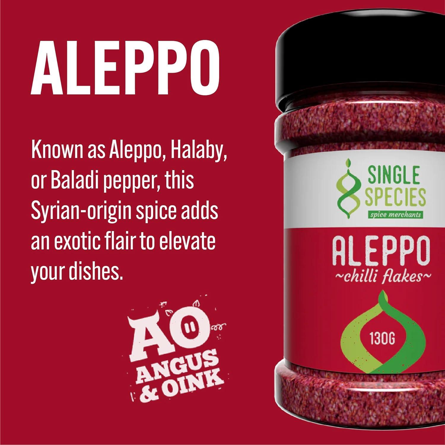 Angus & Oink Aleppo Chilli Flakes | Mild Heat Savoury Flavor with Smoky ...