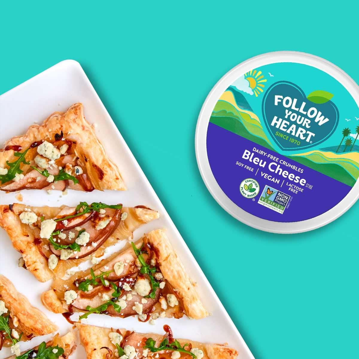 Follow Your Heart Dairy-Free Bleu Cheese Crumbles 6 OZ - Vegan Cheese ...