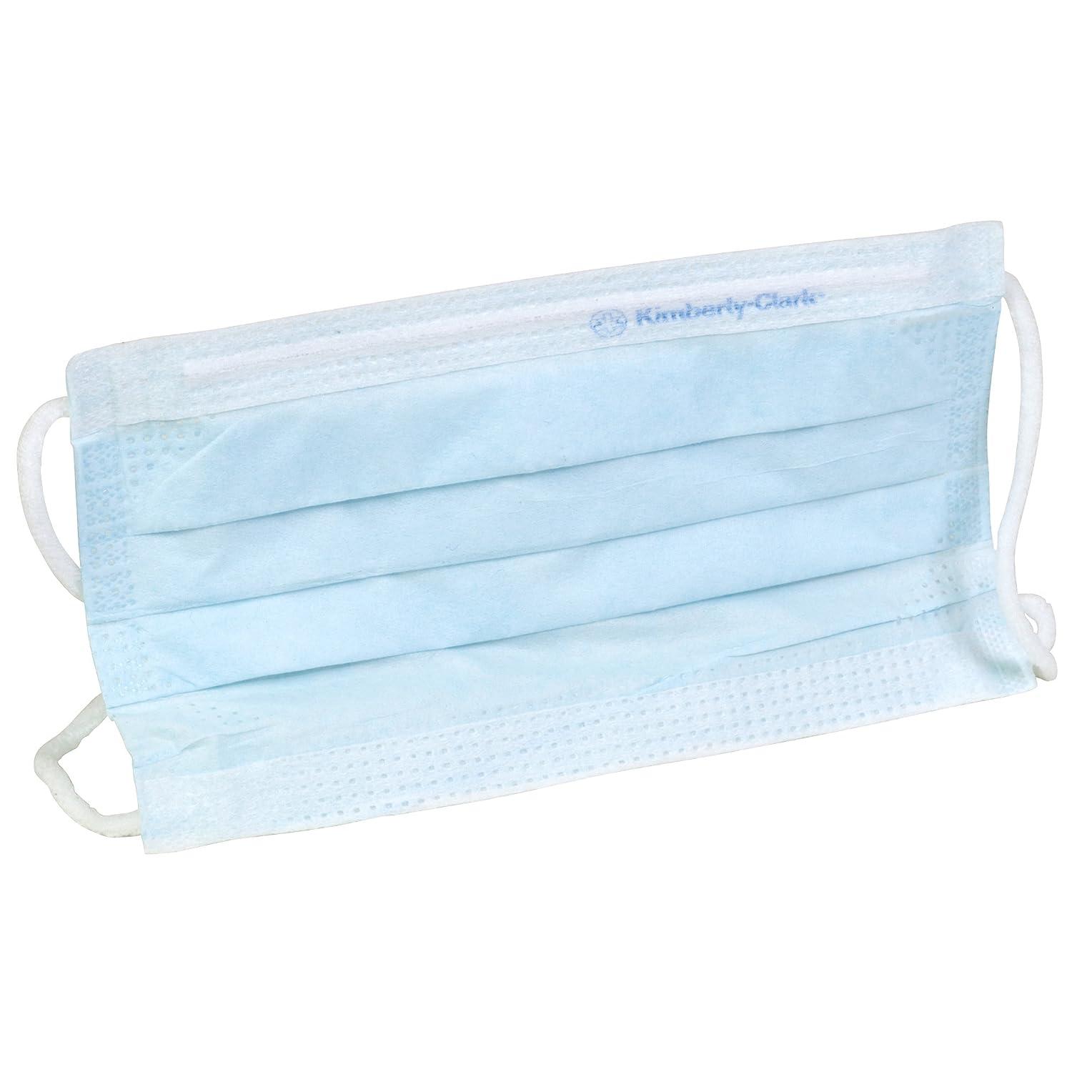 Kimberly-Clark Procedure Mask (47080) - 50 Blue Masks with Ear Loops ...