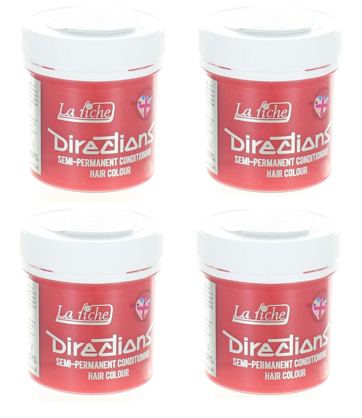 La Riche Directions Semi-Permanent Hair Colour Tint - Peach | 4-Pack ...