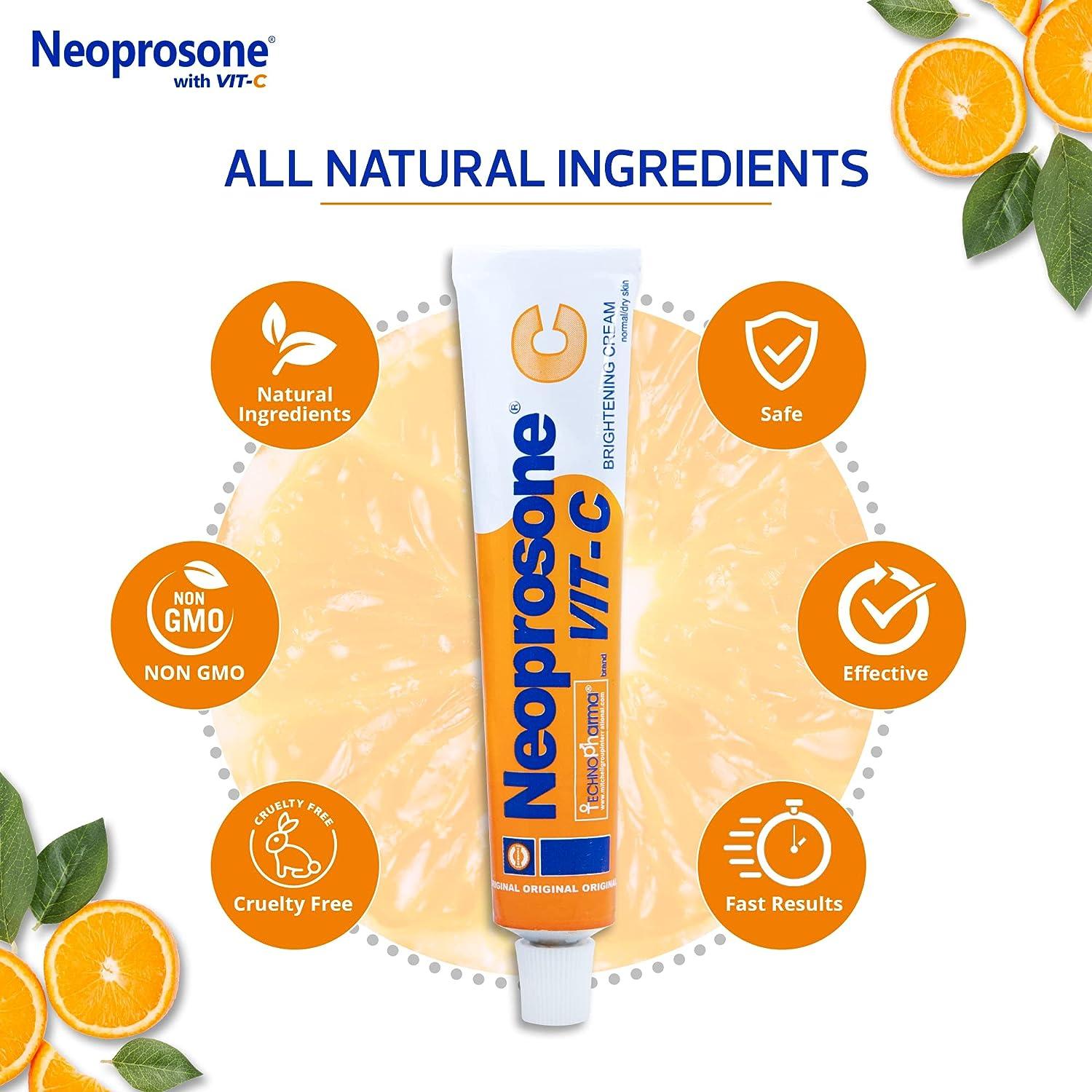 NEOPROSONE Skin Brightening Cream 1.7 Fl oz/50 ml with Vitamin C ...