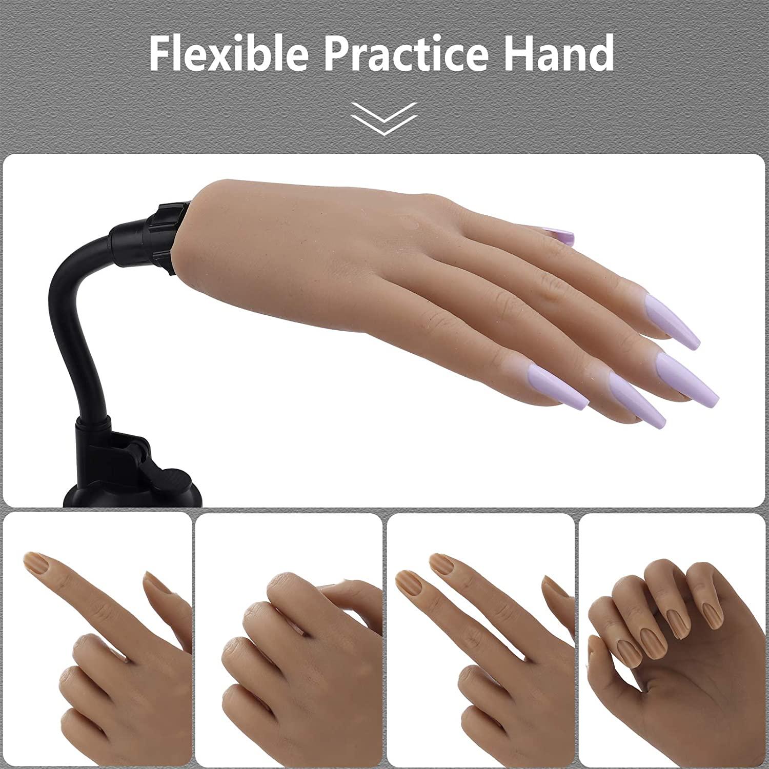 Silicone Practice Hand with Bracket - Realistic, Flexible, Left Hand ...