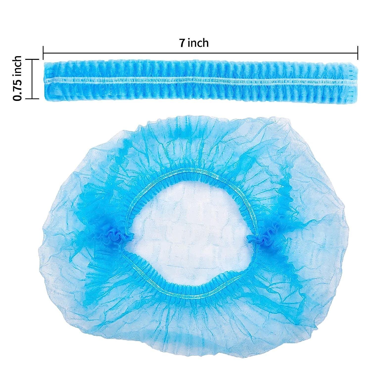 24-Pack Disposable Bouffant Caps Hair Net Head Cover Nets | Buy Now ...