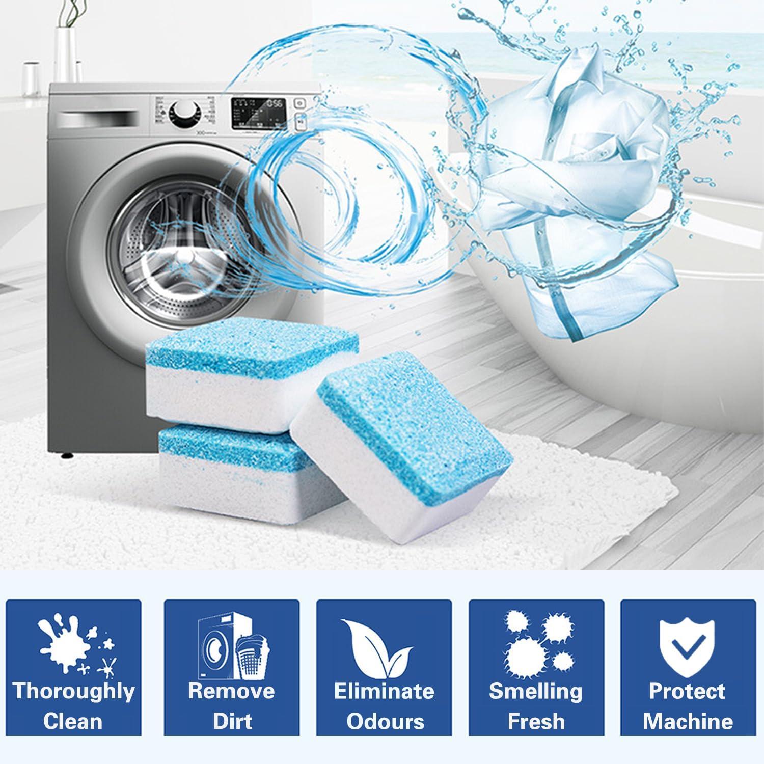 Washing Machine Cleaner & Descaler - 24 Pack Deep Cleaning Tablets for ...