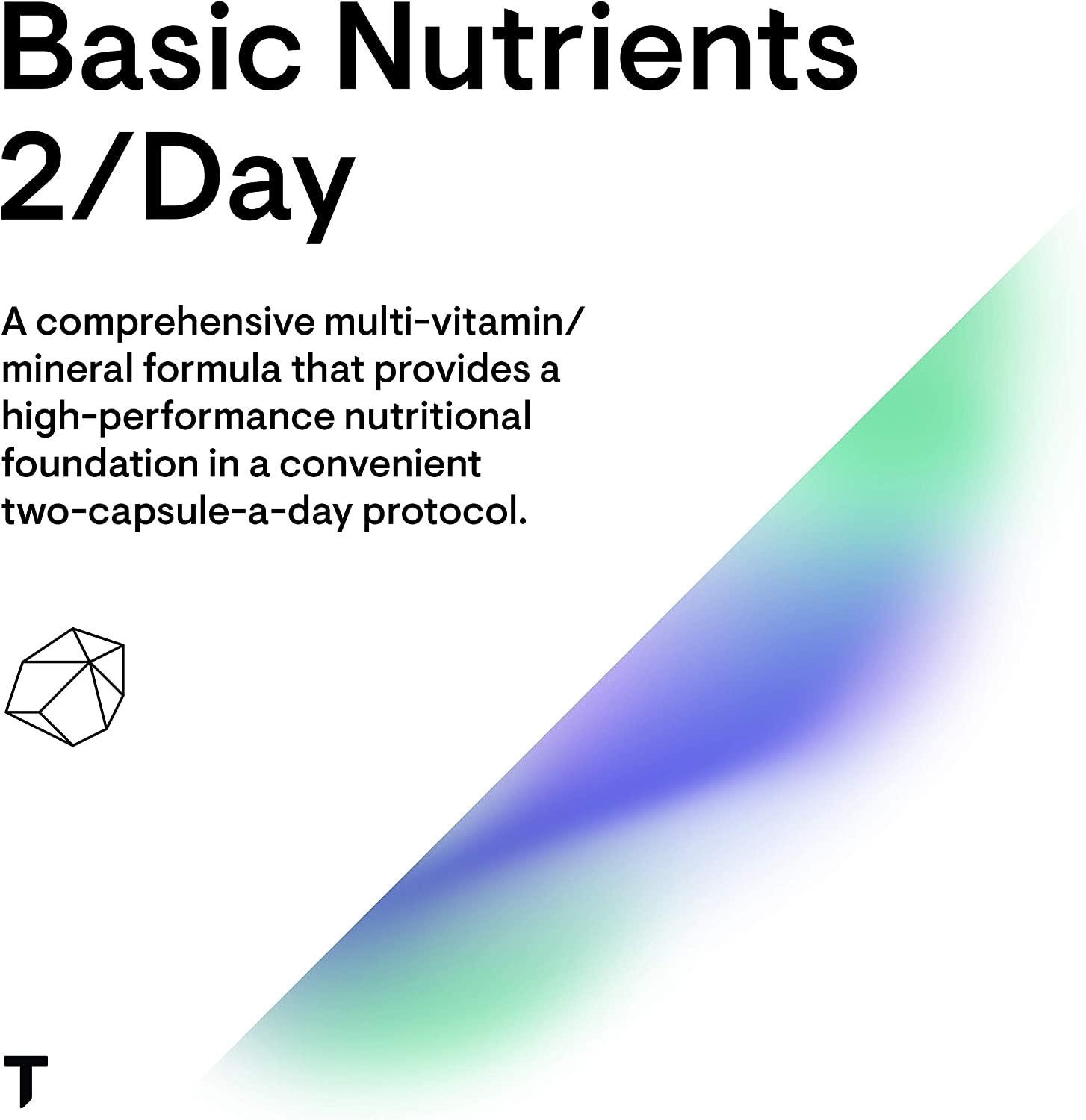 Thorne Basic Nutrients 2Day - Comprehensive Daily Multivitamin - 60 ...
