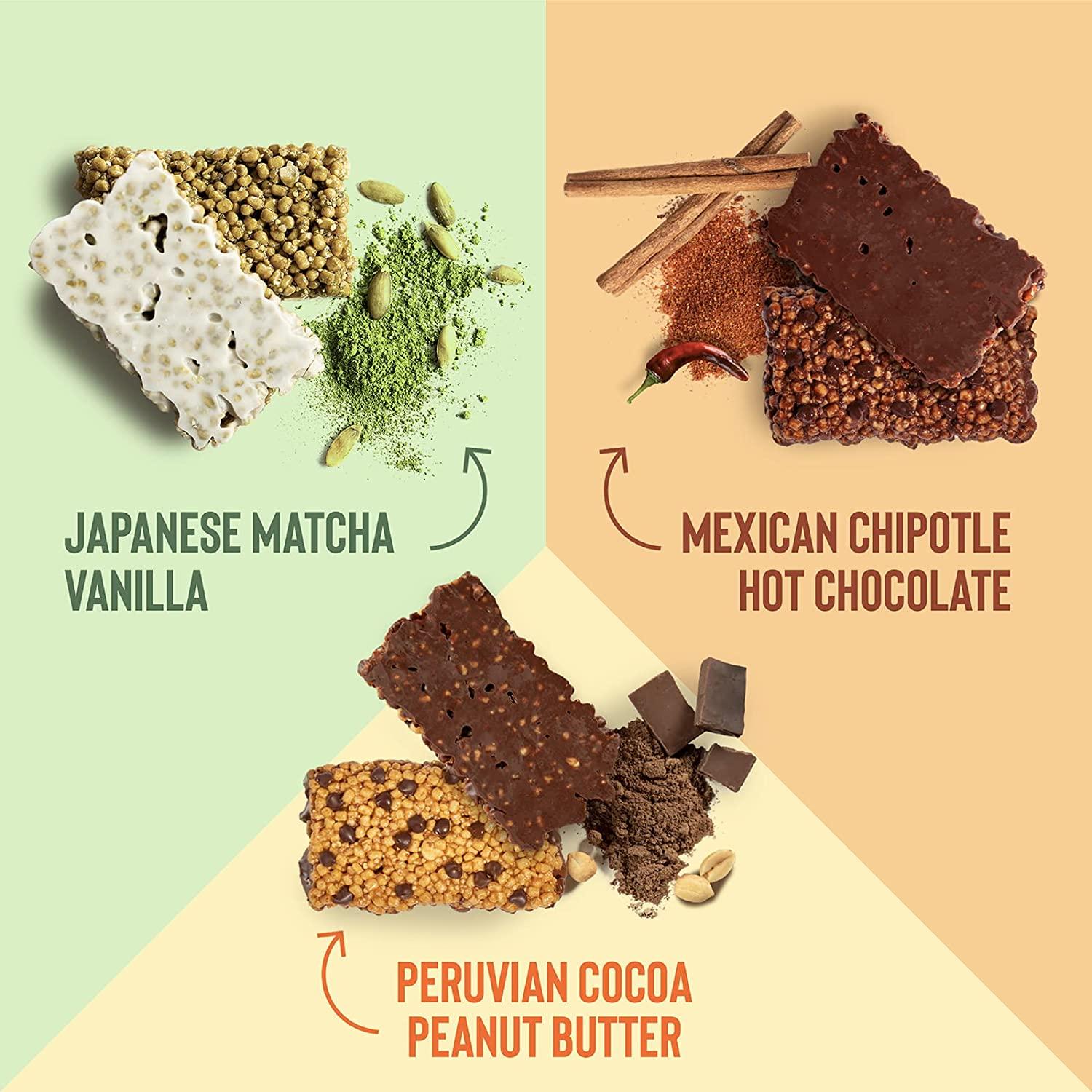 Mezcla Vegan Plant Protein Bars Variety Pack - Gluten-Free, Non-GMO ...