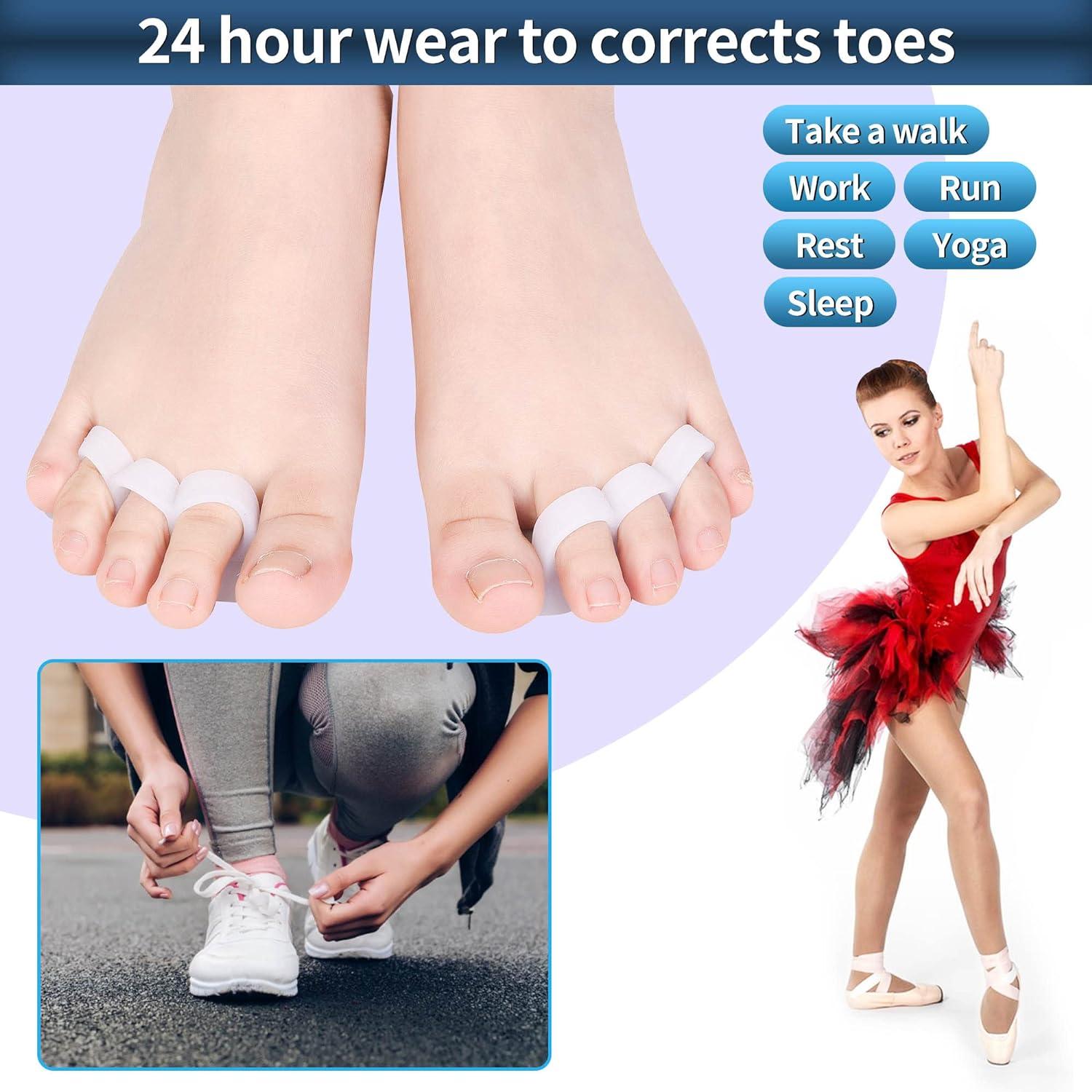 DYKOOK Hammer Toe Straightener Set - 6 PCS Toe Corrector Gels for ...