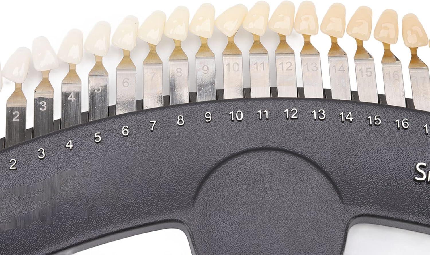 27 Colors Teeth Whitening Shade Guide - Professional Dental Bleaching ...