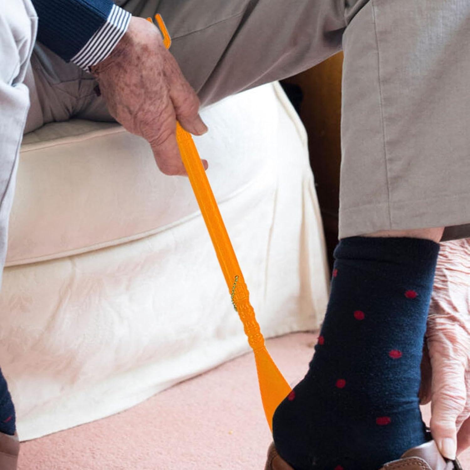 Ergonomic Long Handle Back Scratcher & Shoe Opener - Portable Itch ...