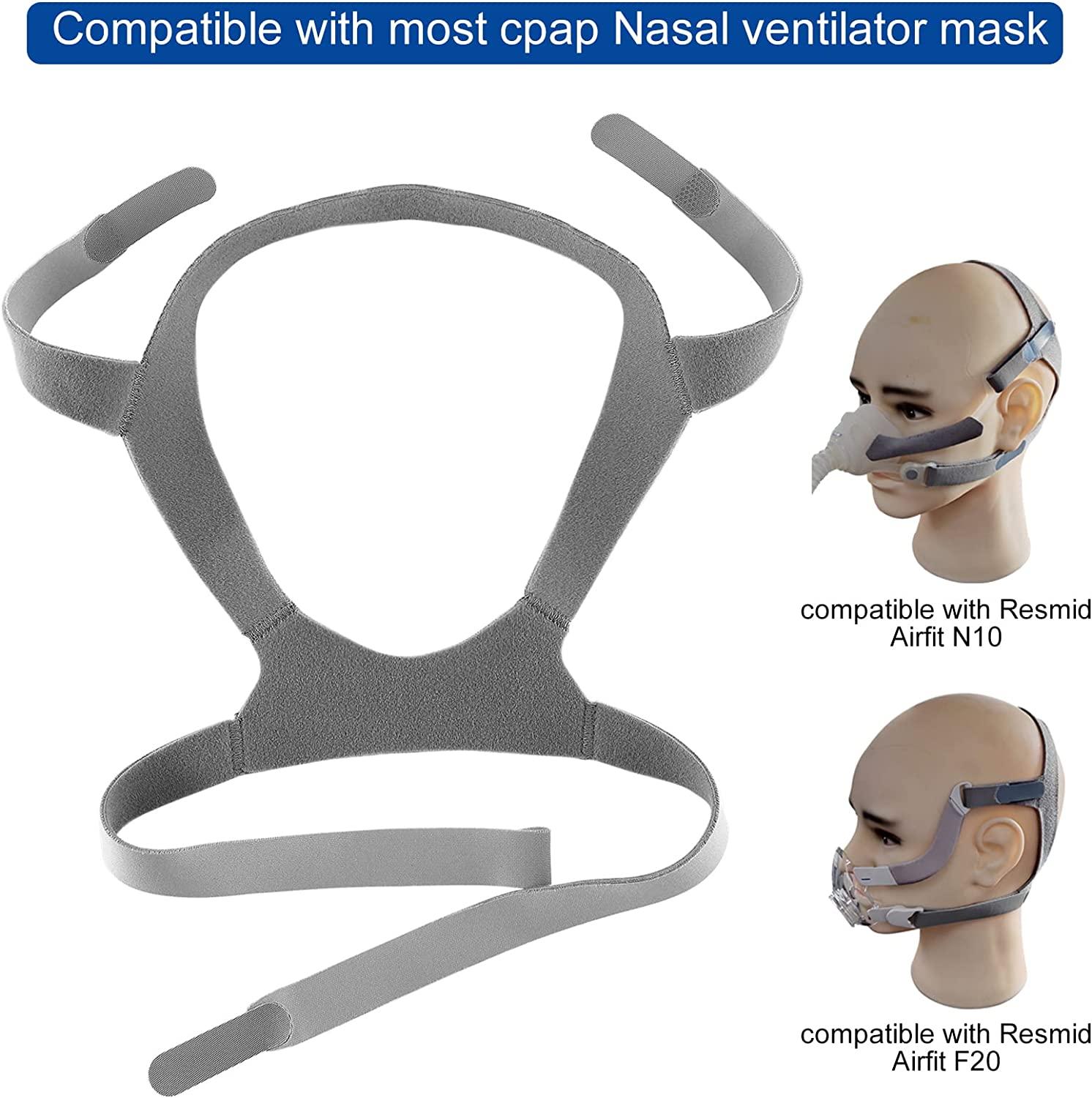 ResMed Nasal F20 N10 Replacement Headgear Strap - 2 Pieces, Adjustable ...