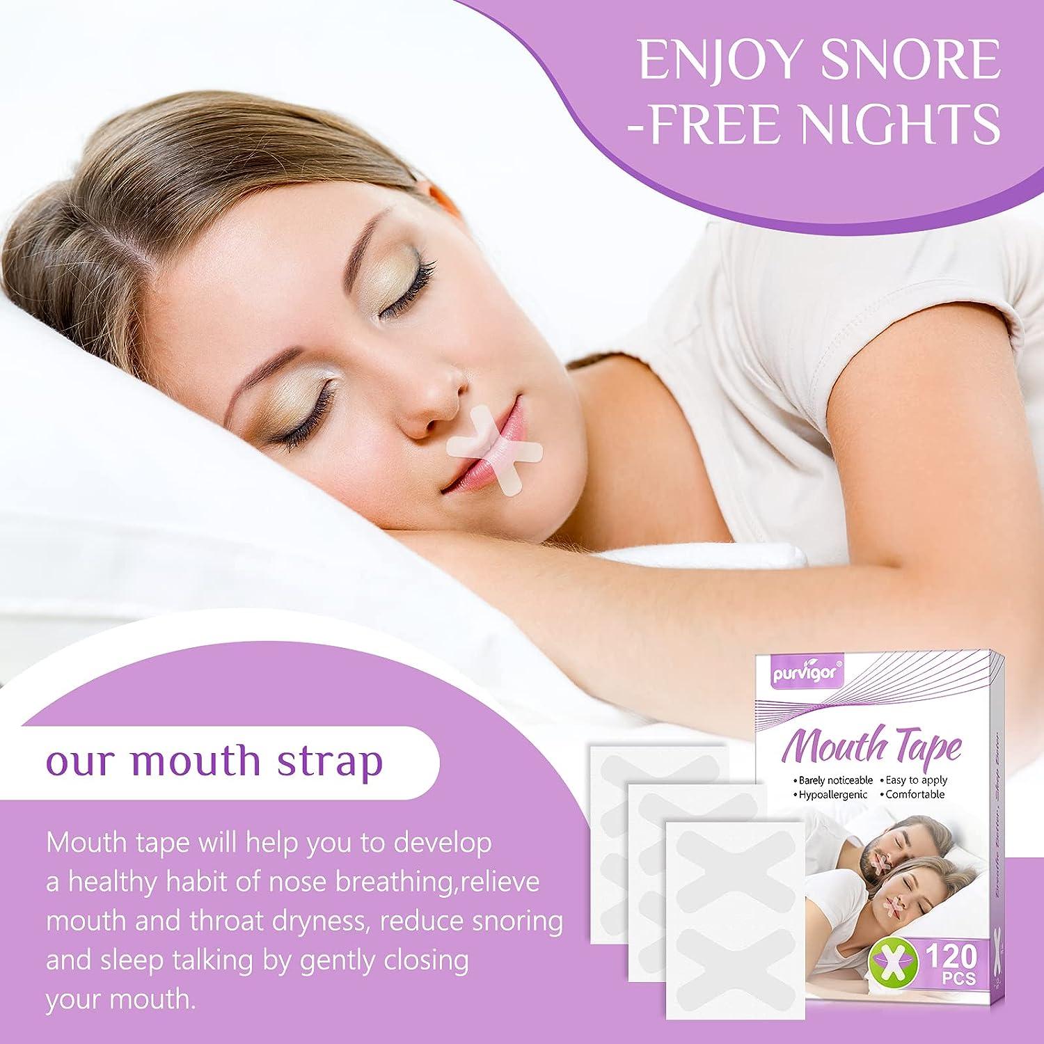 Advanced Gentle Mouth Tape for Sleeping & Snoring | 120 Pcs | Promotes ...