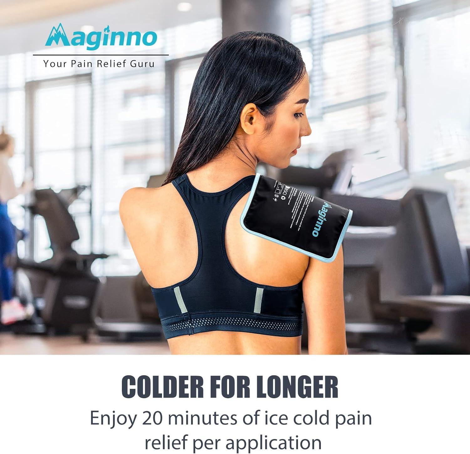 Maginno 12 X 8 Ice Cold Gel Packs - Reusable Hot/Cold Packs for Muscle ...