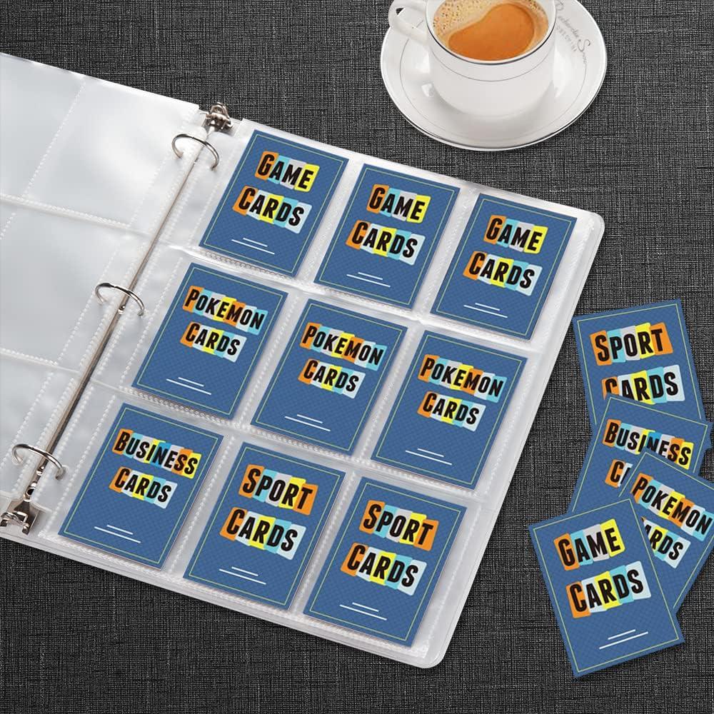 36 Pack 9 Pocket Page Protector - Sooez Trading Card Sleeves for 3 Ring ...
