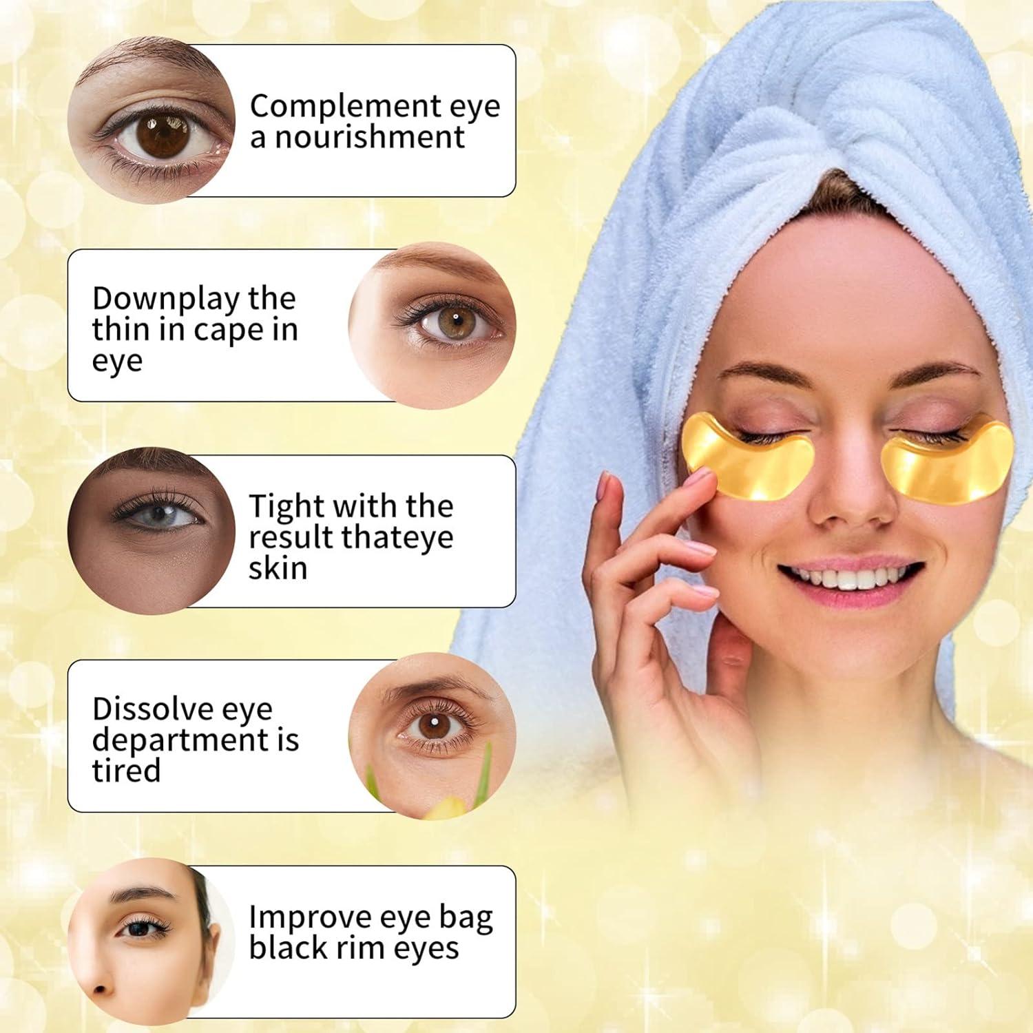 5 Pairs Crystal Eye Masks for Swollen Eyes & Dark Circles | Reduce Fine ...