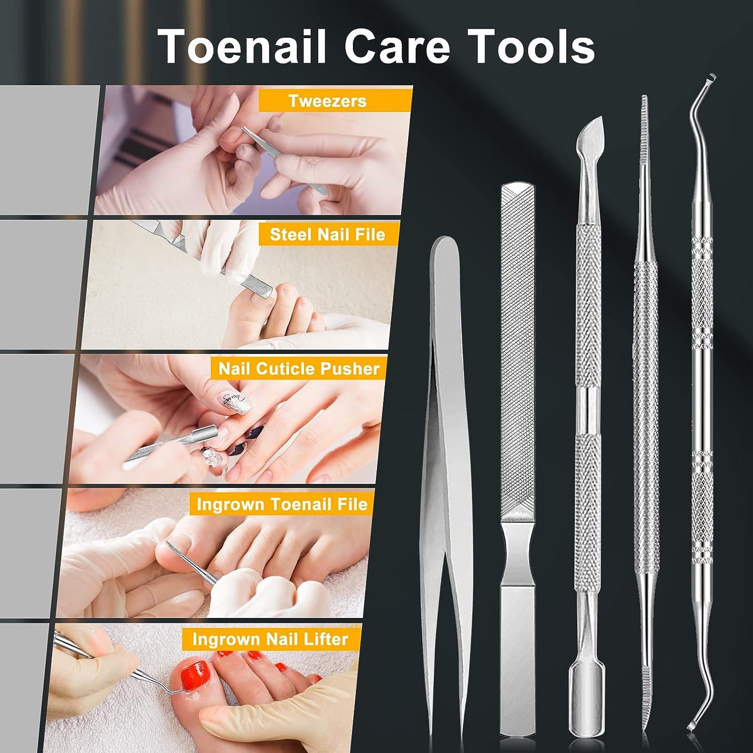 Professional Ingrown Toenail Removal Kit - 92 PCS Treatment Tool for ...