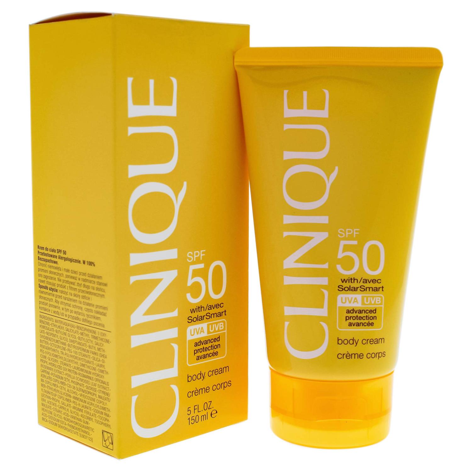 Clinique Body Cream SPF 50 with Solar Smart 5 oz - Sun Protection ...