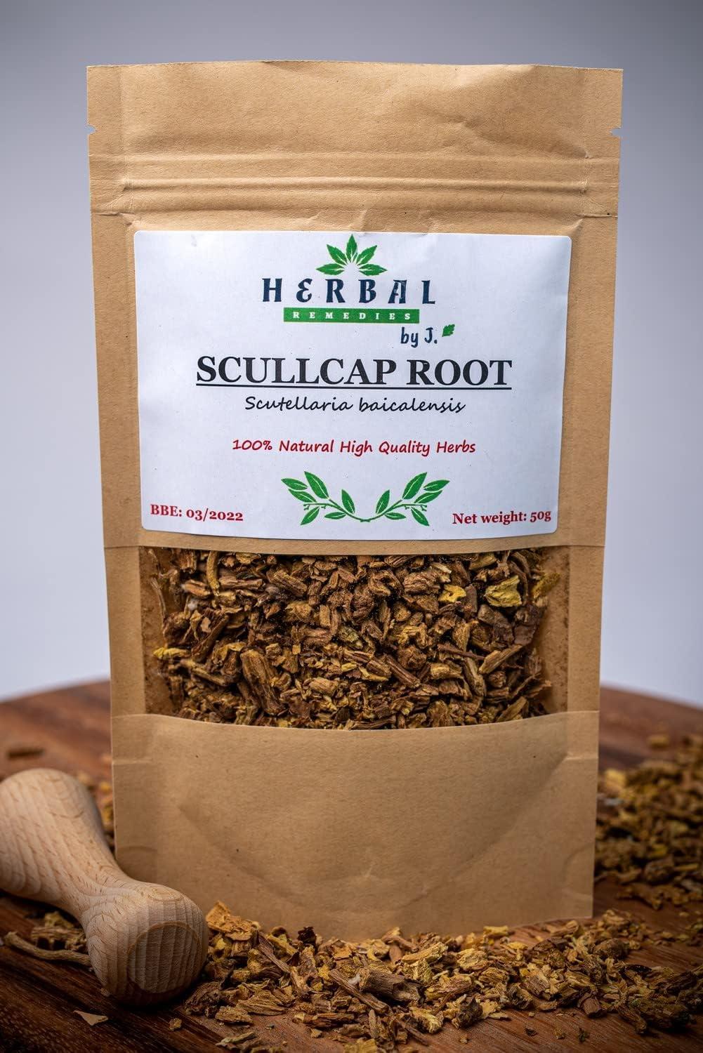 Skullcap Root Tea Dried Herb 50g - Baikal Scutellaria - Herbal Remedies ...