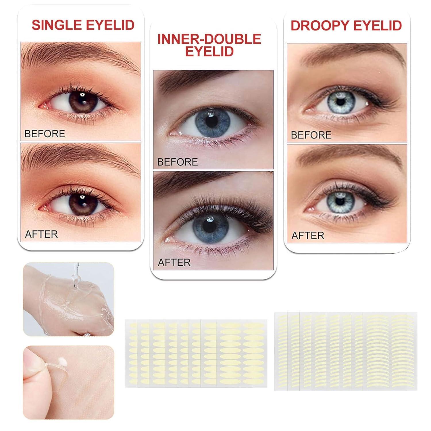 Buy Slide Stripes Eyelid Tapes - 960 Double-Sided Invisible Adhesive Strips for Perfect Eyelids ...