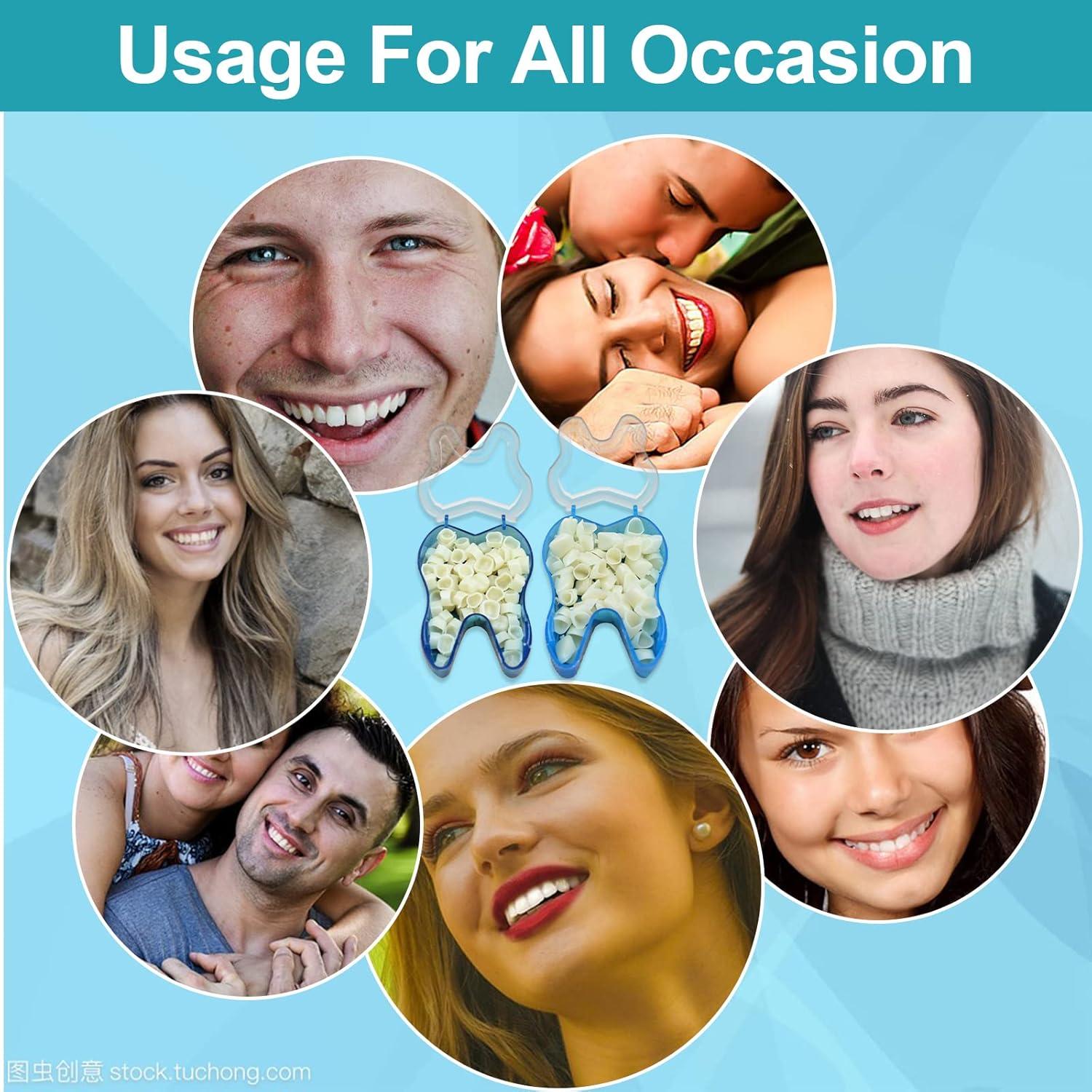 100pcs Temporary Crowns of Tooth Crowns 2 Types of Strong Temporary ...
