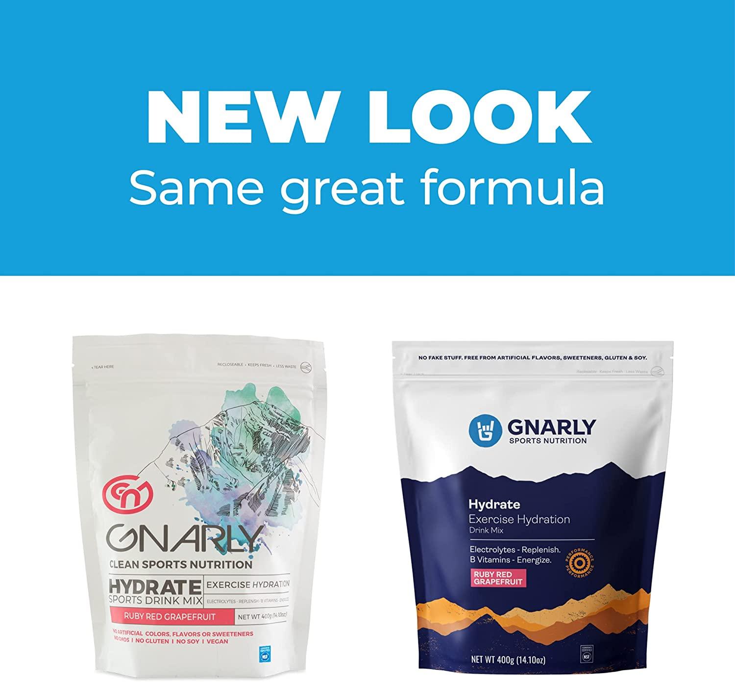 Gnarly Nutrition Hydrate Electrolyte Powder - Ruby Red Grapefruit ...