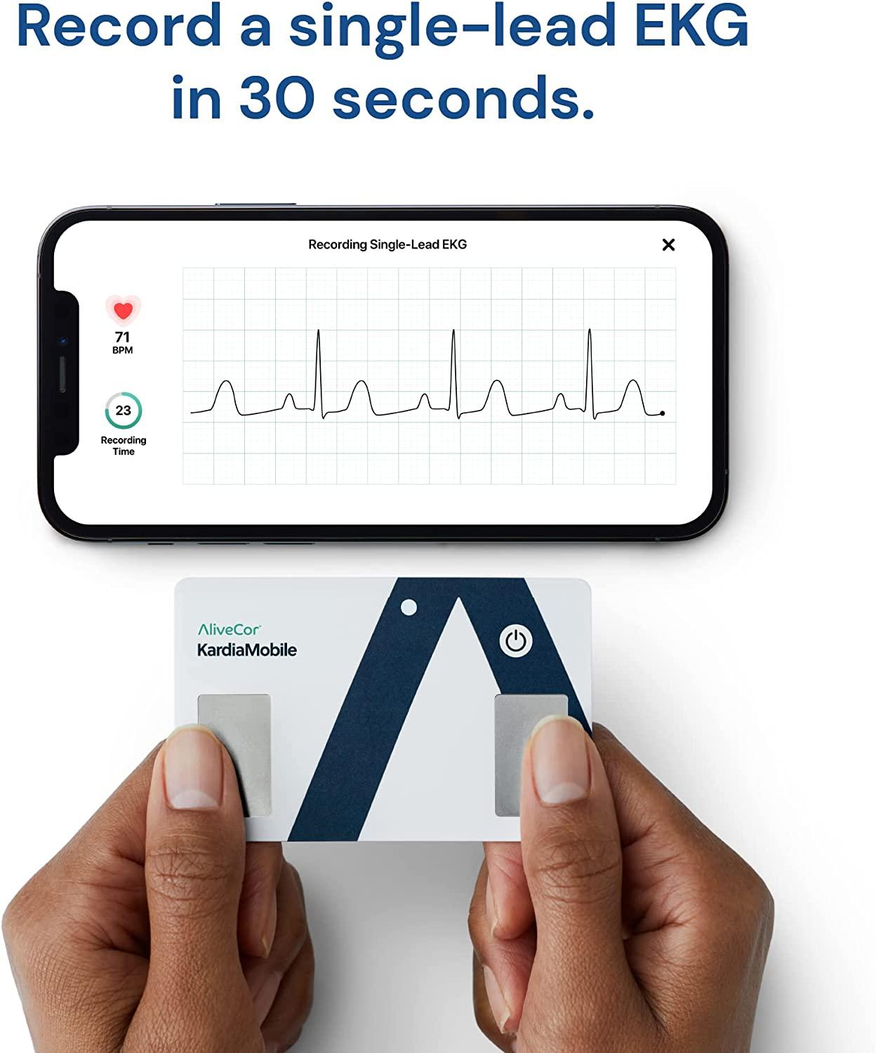 KardiaMobile Card EKG Monitor - Detects AFib & Irregular Heart Rhythms ...