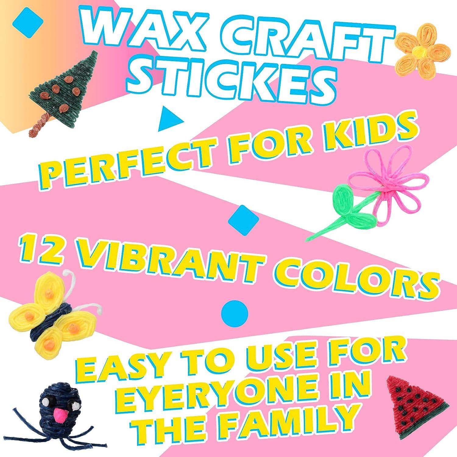 Wax Craft Sticks for Kids - 600 Bendable Molding Sculpting Sticks in 13 ...