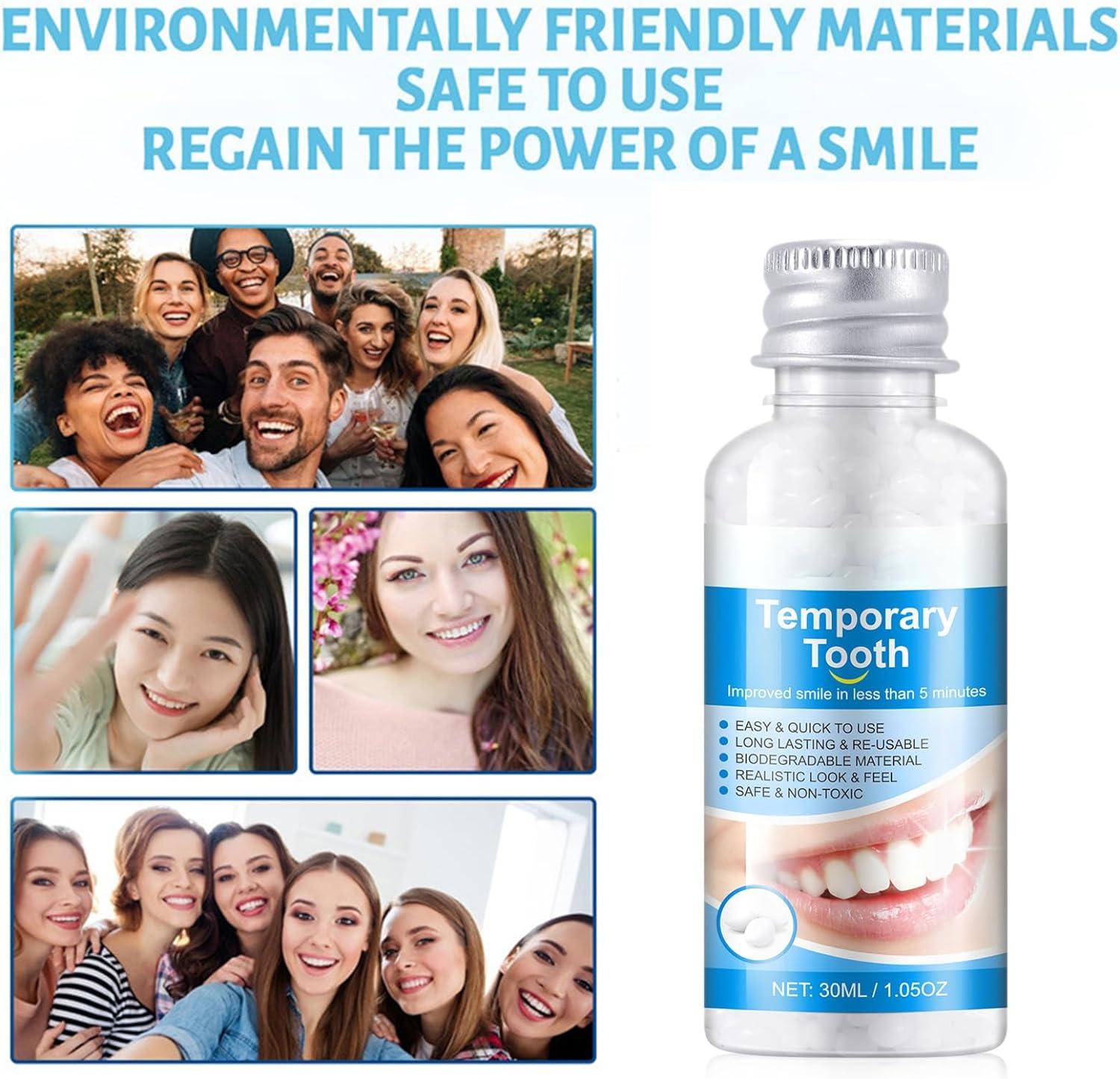 Temporary Tooth Filling Repair Kit with 4 Professional Tools and False ...