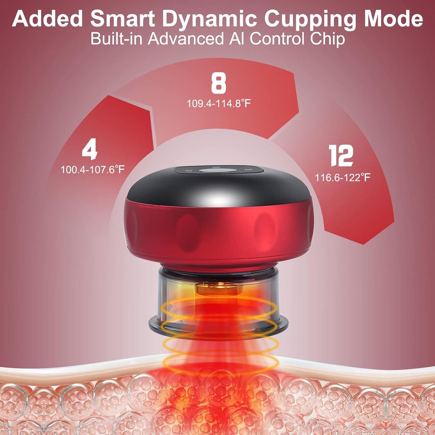 Intelligent Electrical Cupping Therapy | 12 Temperature & Suction ...