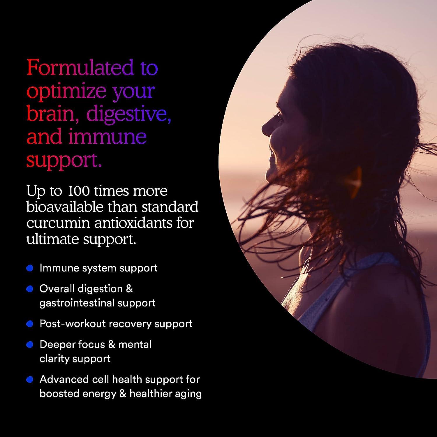 MitoQ + Curcumin Capsules - Powerful CoQ10 Antioxidant Supplement with ...