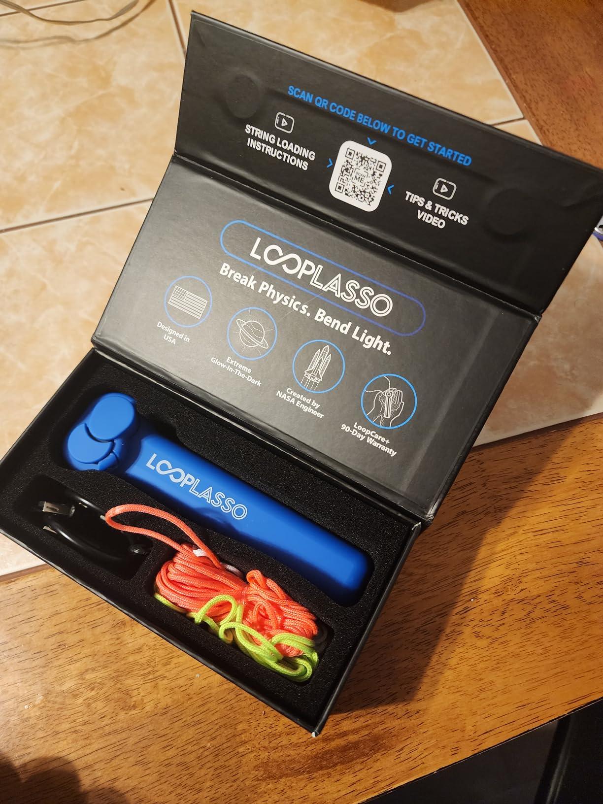 Loop Lasso v3.0 Glow-in-The-Dark String Shooter Toy with UV-Reactive ...