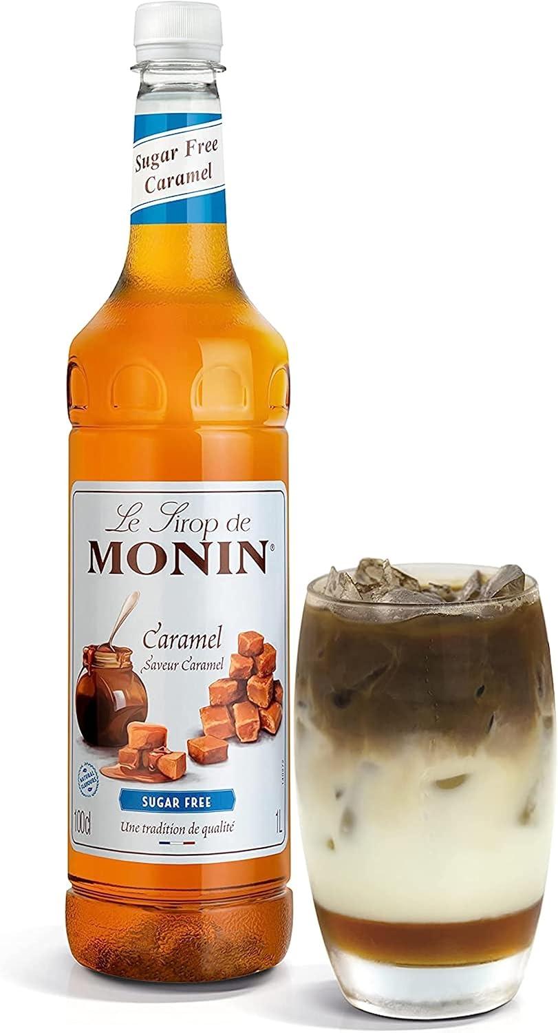 MONIN Premium Sugar Free Caramel Syrup 1L with FREE Cocktail Recipe ...