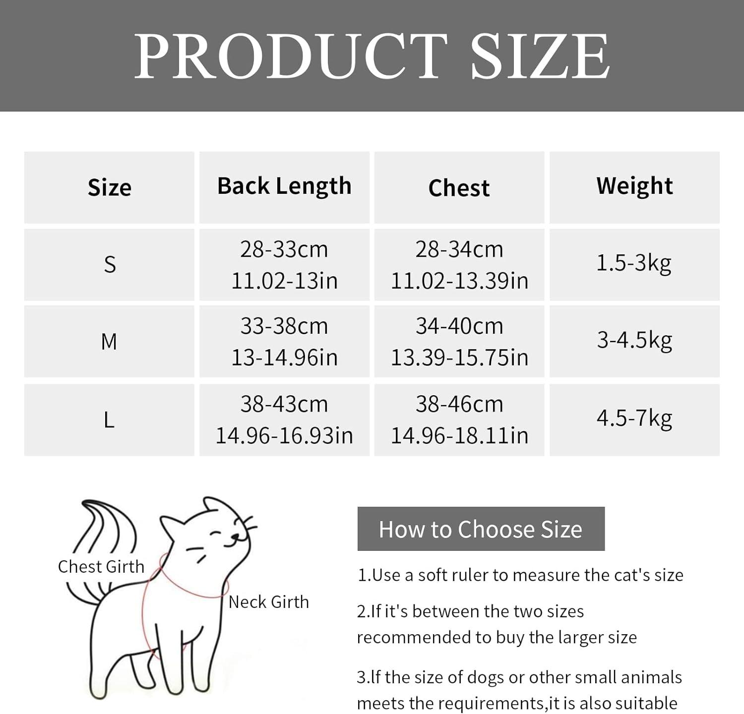 Cat Camouflage Recovery Suit Cat Surgery Suit for Abdominal Wounds or ...