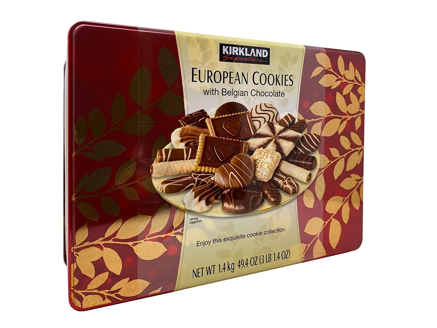 Kirkland Signature European Cookies with Belgian Chocolate - 49.4 Oz ...