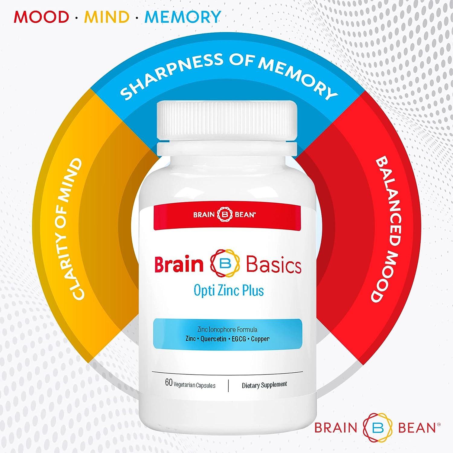 Brain Basics Opti Zinc Plus - Immune Support Formula with Quercetin ...