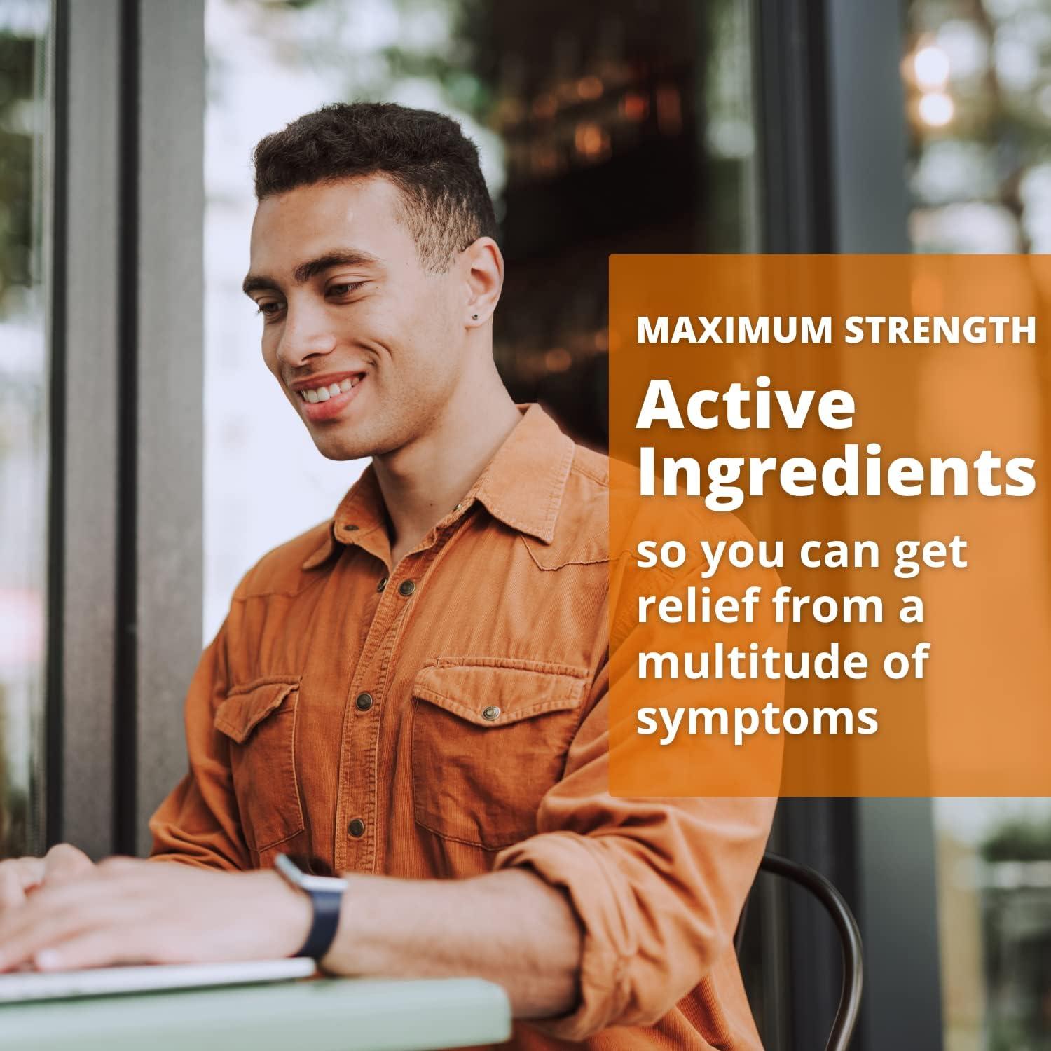 CONTAC Cold + Flu Max Strength Daytime Relief 24 Caplets - Nasal ...