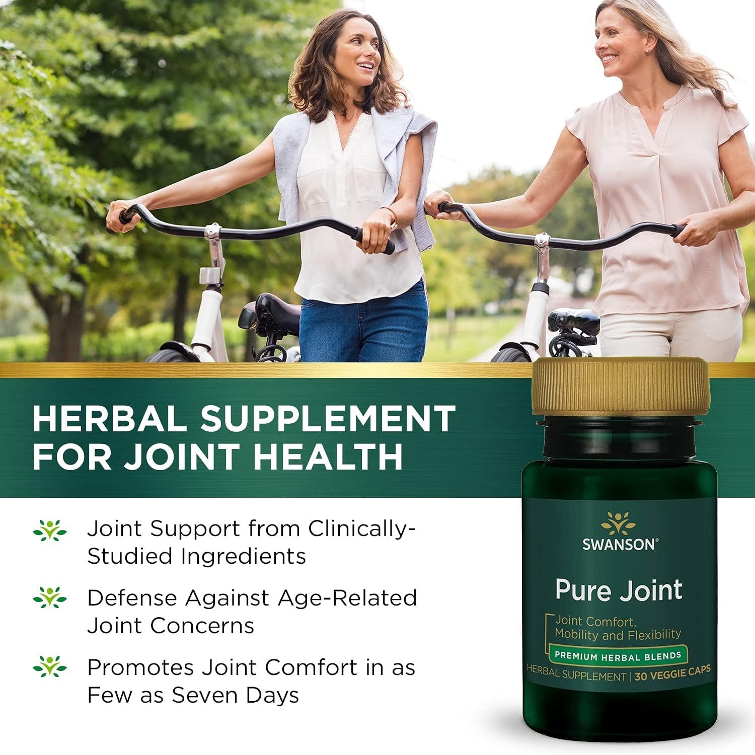 Swanson Joint Health Support Herbal Supplement - 30 Veg Caps, Vegan ...