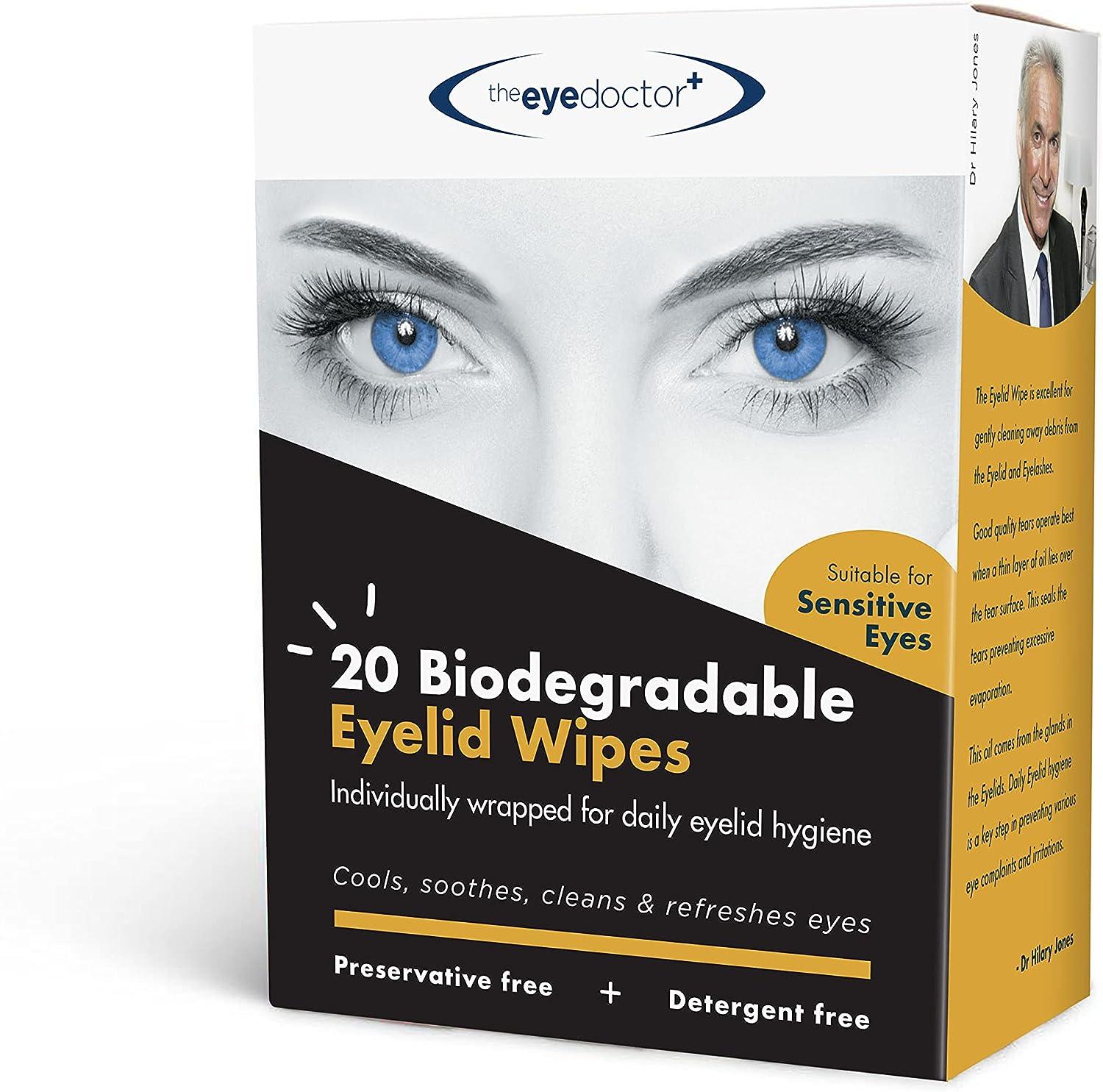 The Eye Doctor Eyelid Wipes 200x Single use Eyelid Wipes Suitable for ...