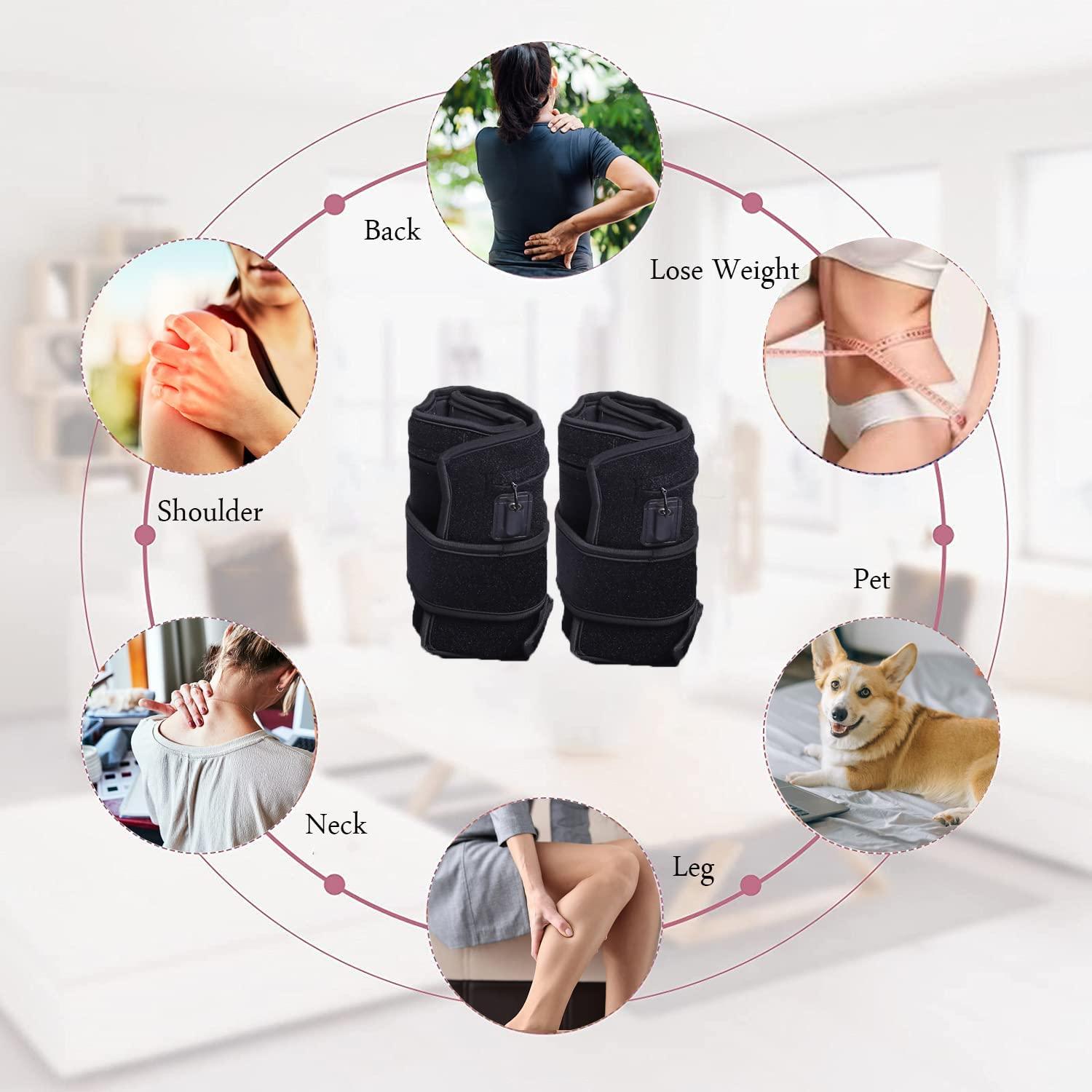 Naviocean 2Pcs Infrared Red Light Therapy Arm Belt - 660nm & 850nm Red ...