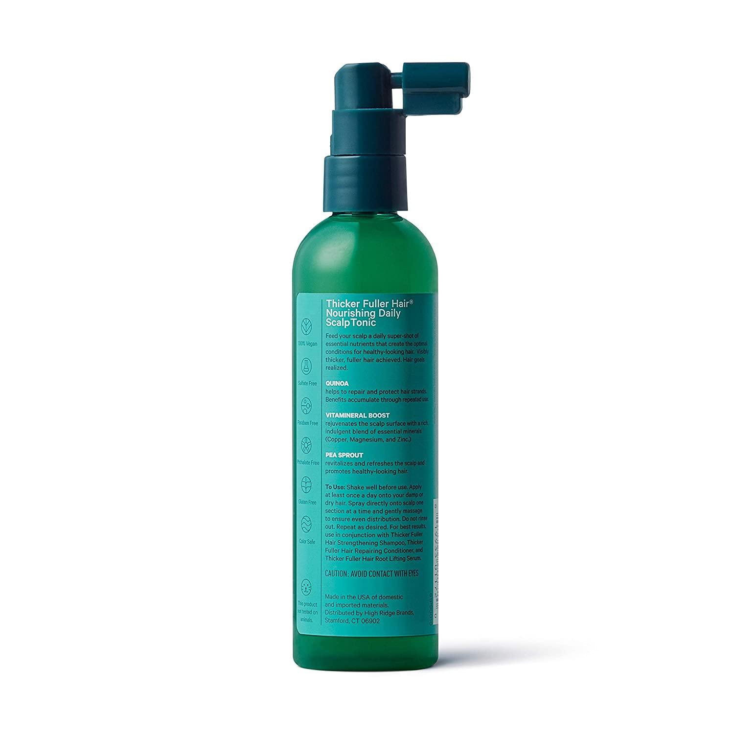 Thicker Fuller Hair Nourishing Scalp Tonic - Green, 4 fl oz (Pack of 1 ...