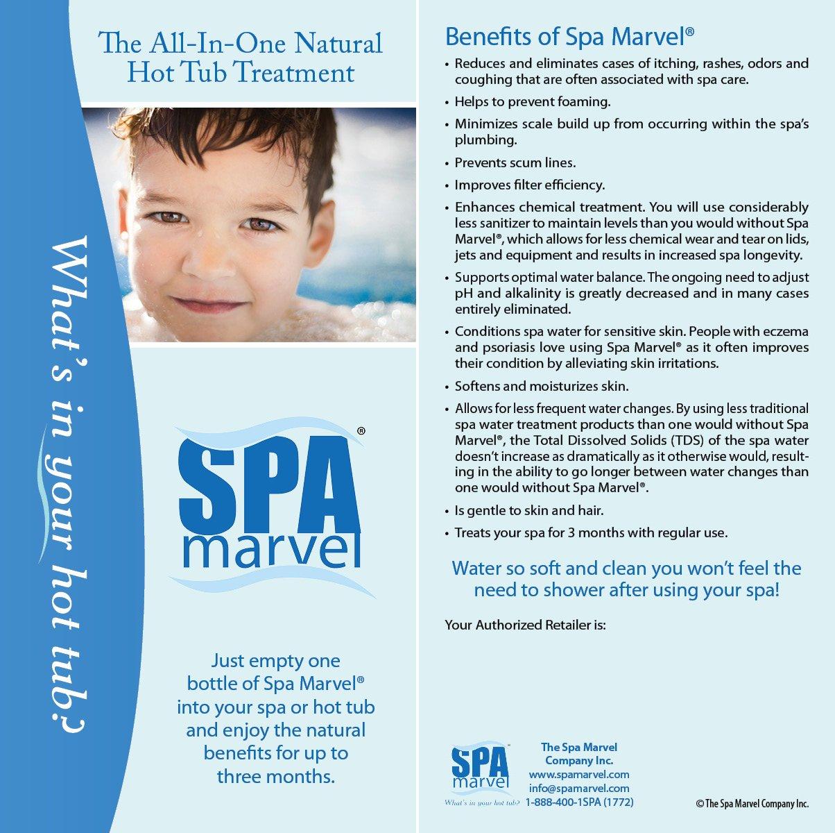 Spa Marvel Water Treatment & Conditioner 16 fl oz - Natural Spa Care ...